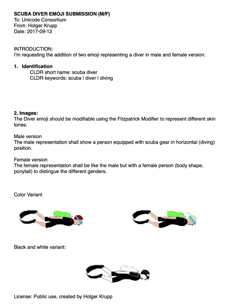 How I created the diving mask emoji. – Hier is’ auch nett
